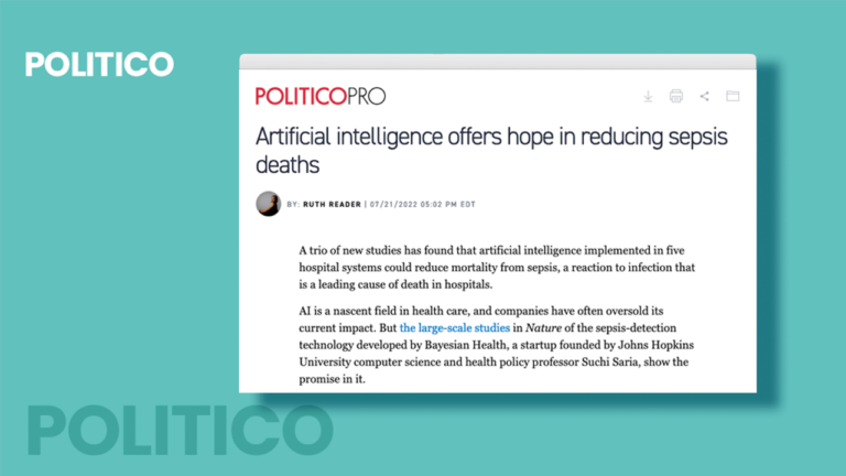 AI Offers Hope in Reducing Sepsis Deaths - Bayesian Health